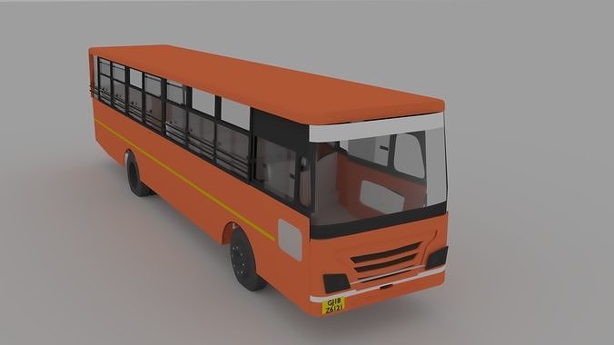 The Bus 3D model animated | CGTrader
