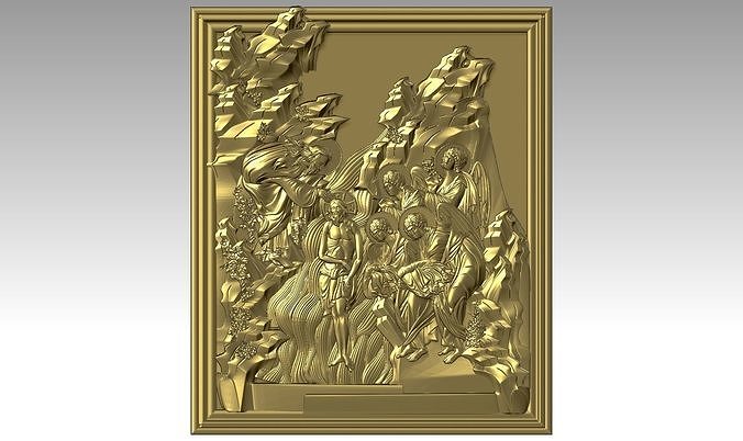 God Is Love Relief 3D model 3D printable | CGTrader