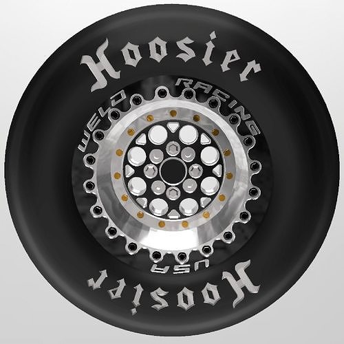 MAGNUM IMPORT WELD WHEELS AND HOOSIERS FOR SCALE AUTOS 3D model 3D ...