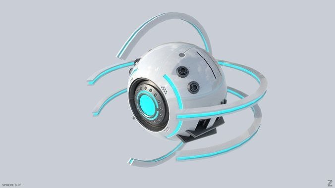 3D model Sphere ship VR / AR / low-poly | CGTrader