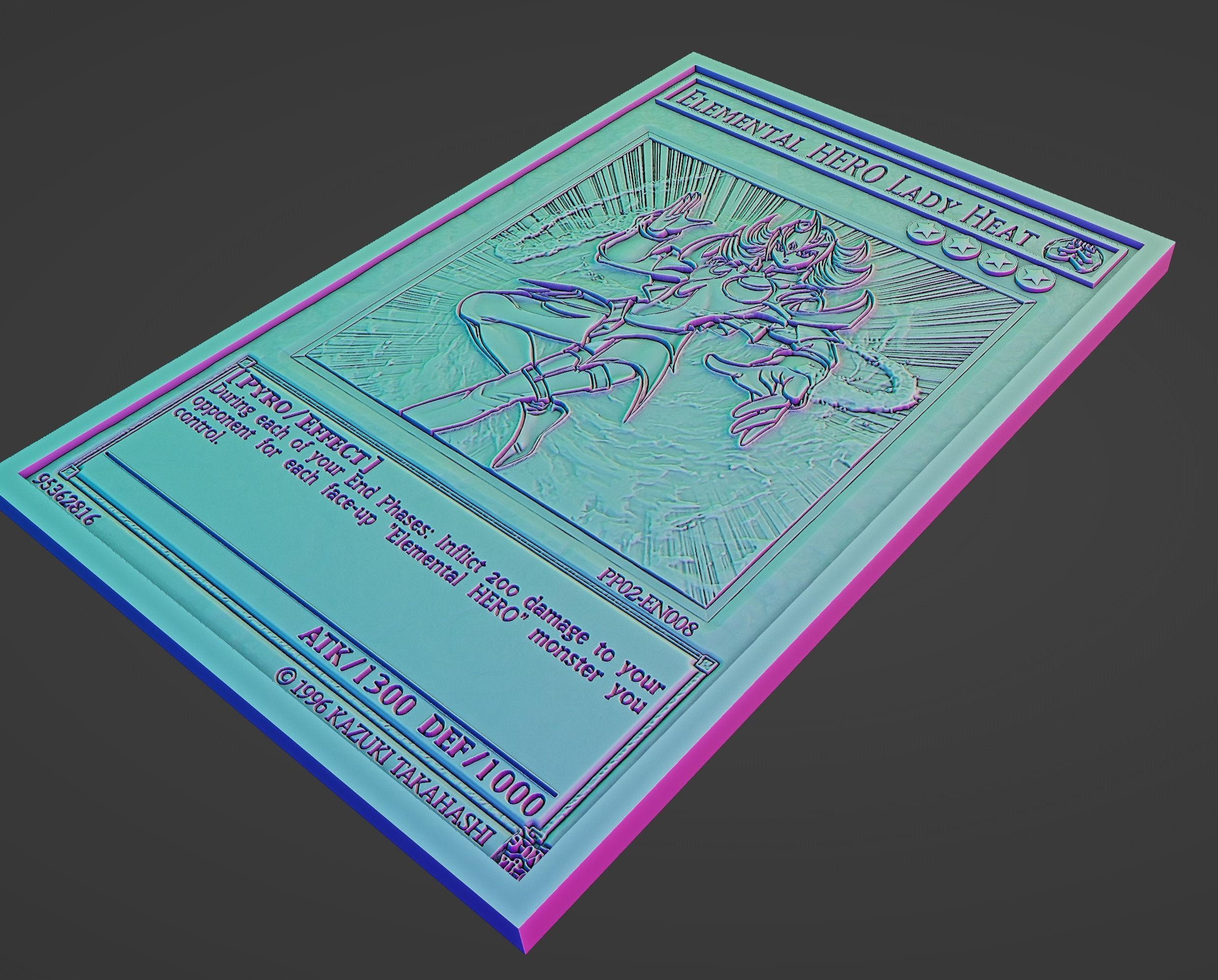 elemental hero lady heat - yugioh free 3D model 3D printable | CGTrader