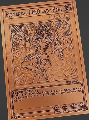 elemental hero lady heat - yugioh free 3D model 3D printable | CGTrader