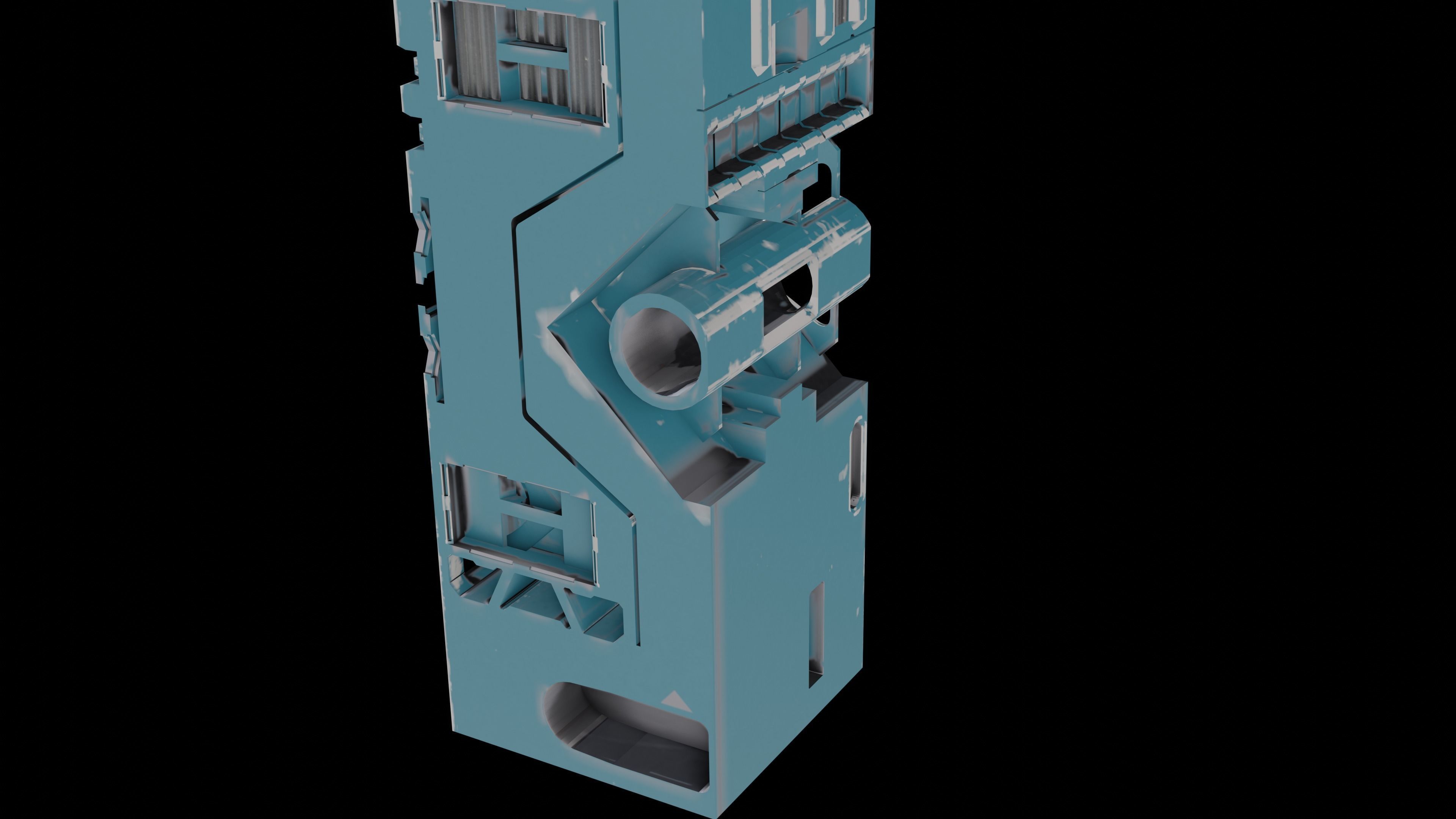 Sci-Fi Hard Surface Pillar 3D model 3D printable | CGTrader