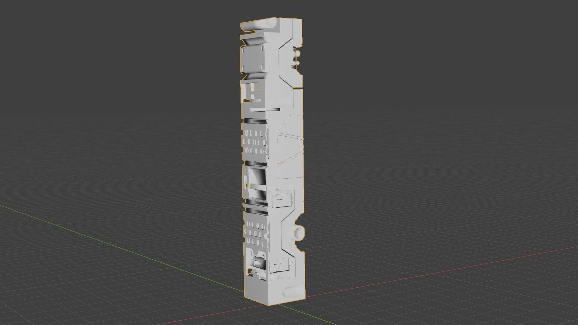 Sci-Fi Hard Surface Pillar 3D model 3D printable | CGTrader