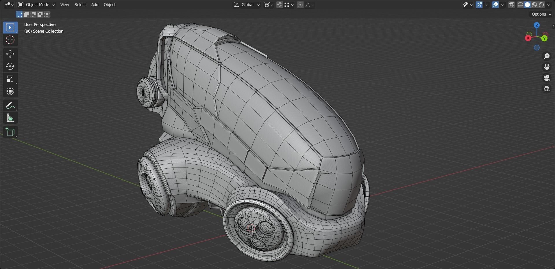 3D model Simplistic Flying Vehicle 22 VR / AR / low-poly | CGTrader