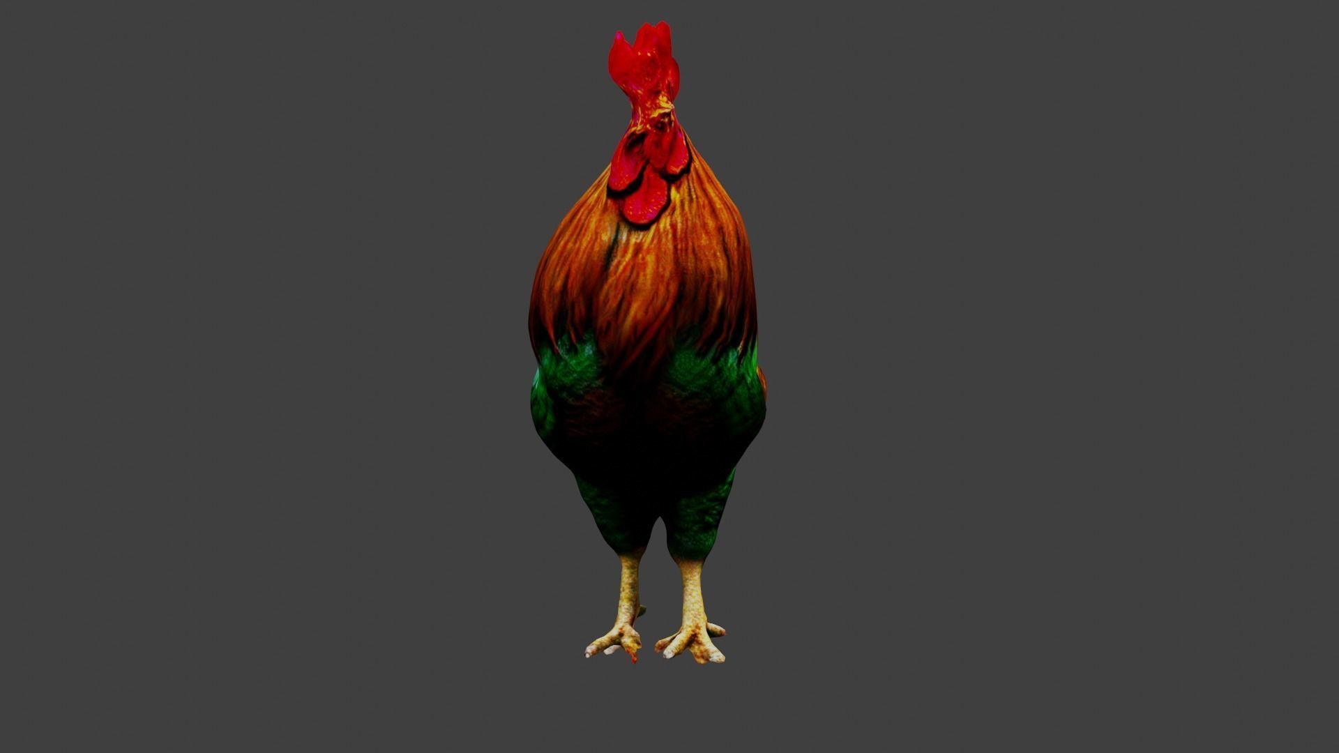 3D model Cockerel Rooster Chicken VR / AR / low-poly | CGTrader