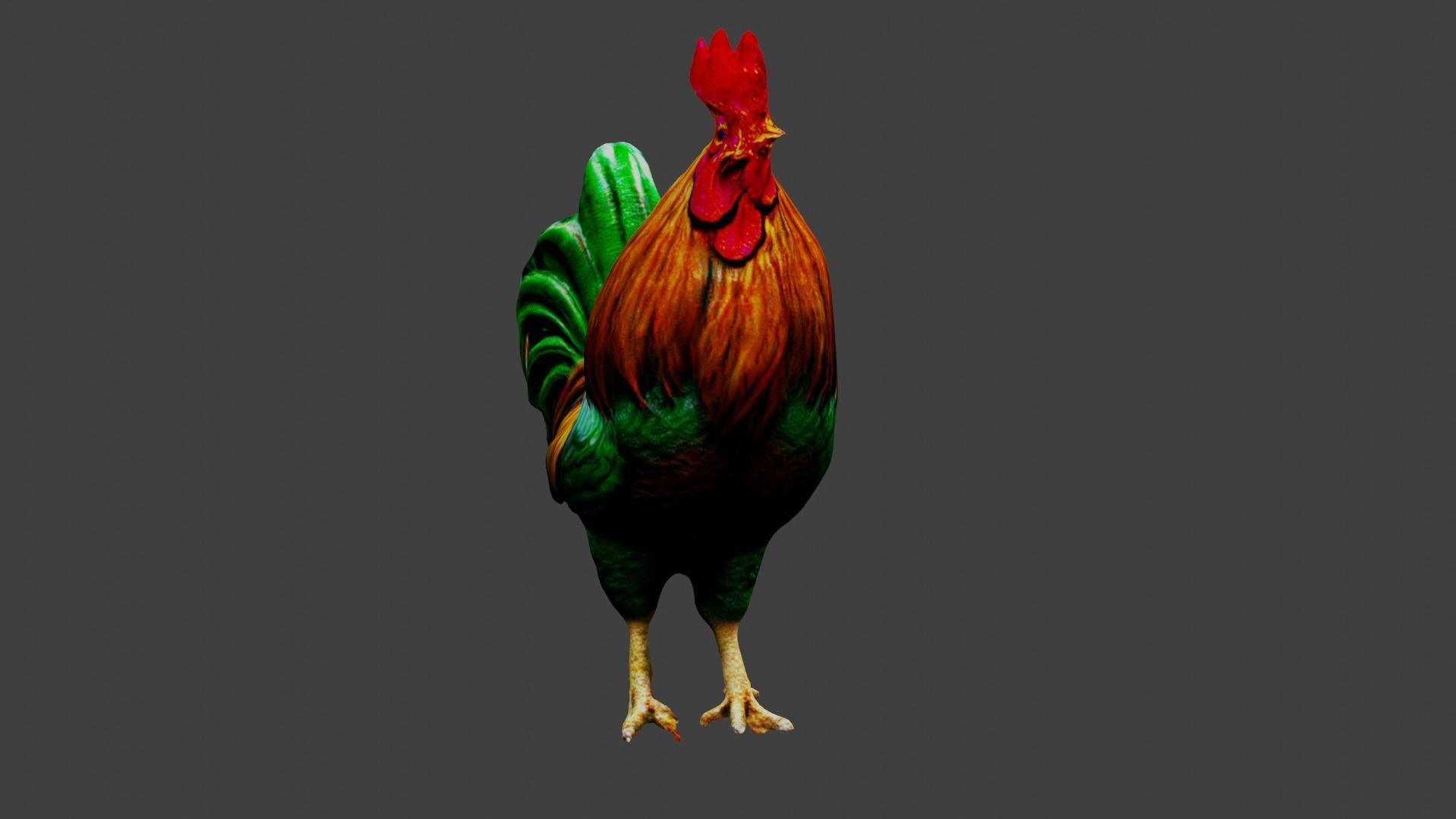 3D model Cockerel Rooster Chicken VR / AR / low-poly | CGTrader