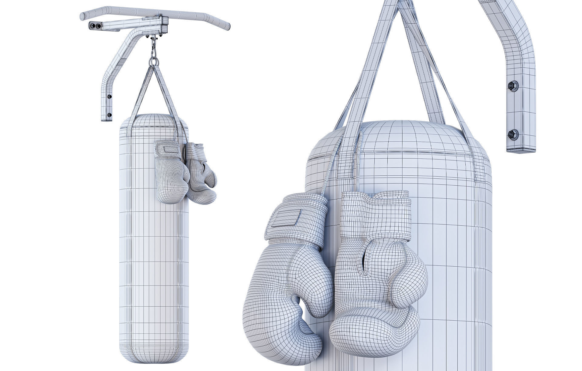 3D model PENT Boxing Set VR / AR / low-poly | CGTrader