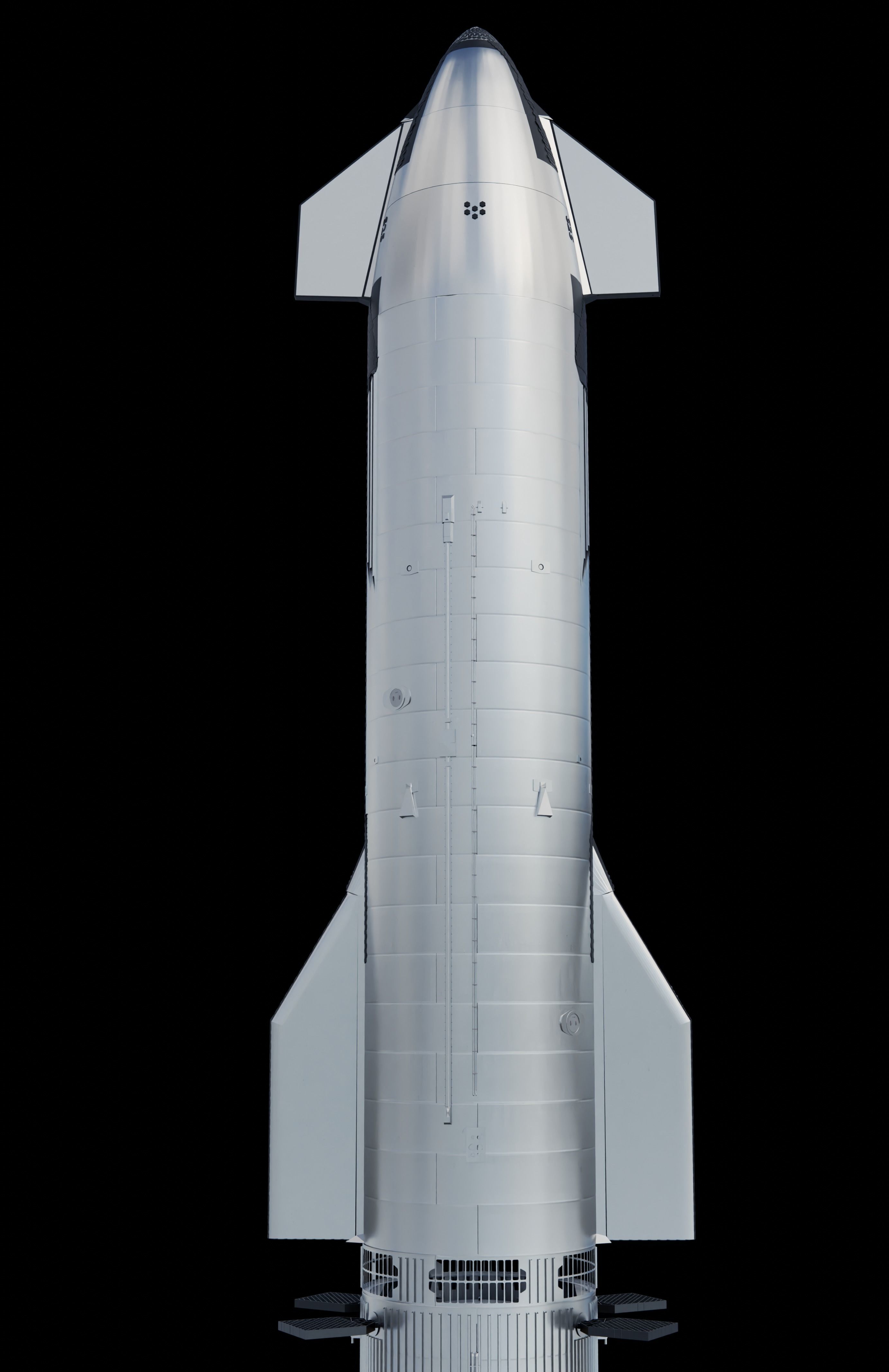 SpaceX Starship S25 and B9 3D model | CGTrader