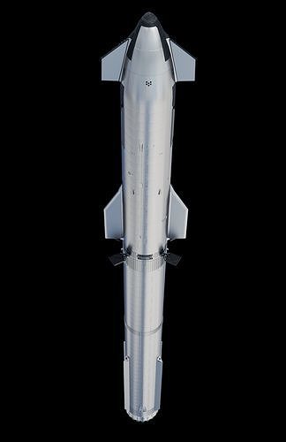 SpaceX Starship S25 and B9 3D model | CGTrader