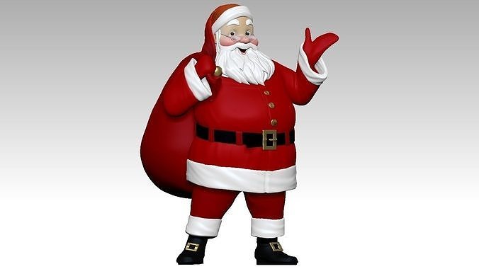 Santa Claus 3D model 3D printable | CGTrader