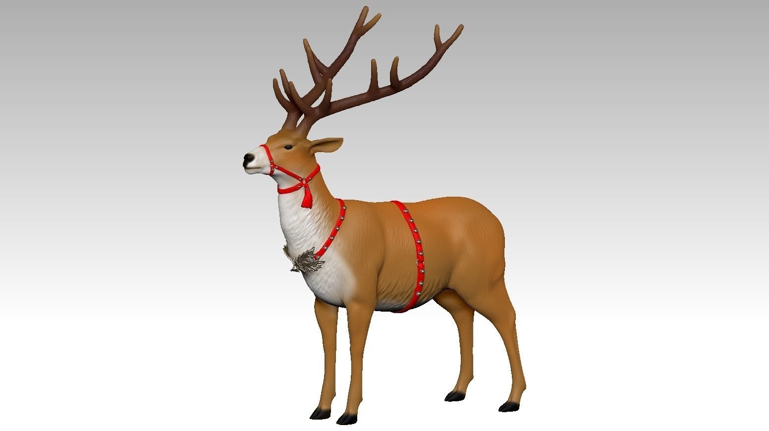 reindeer 3D model 3D printable | CGTrader