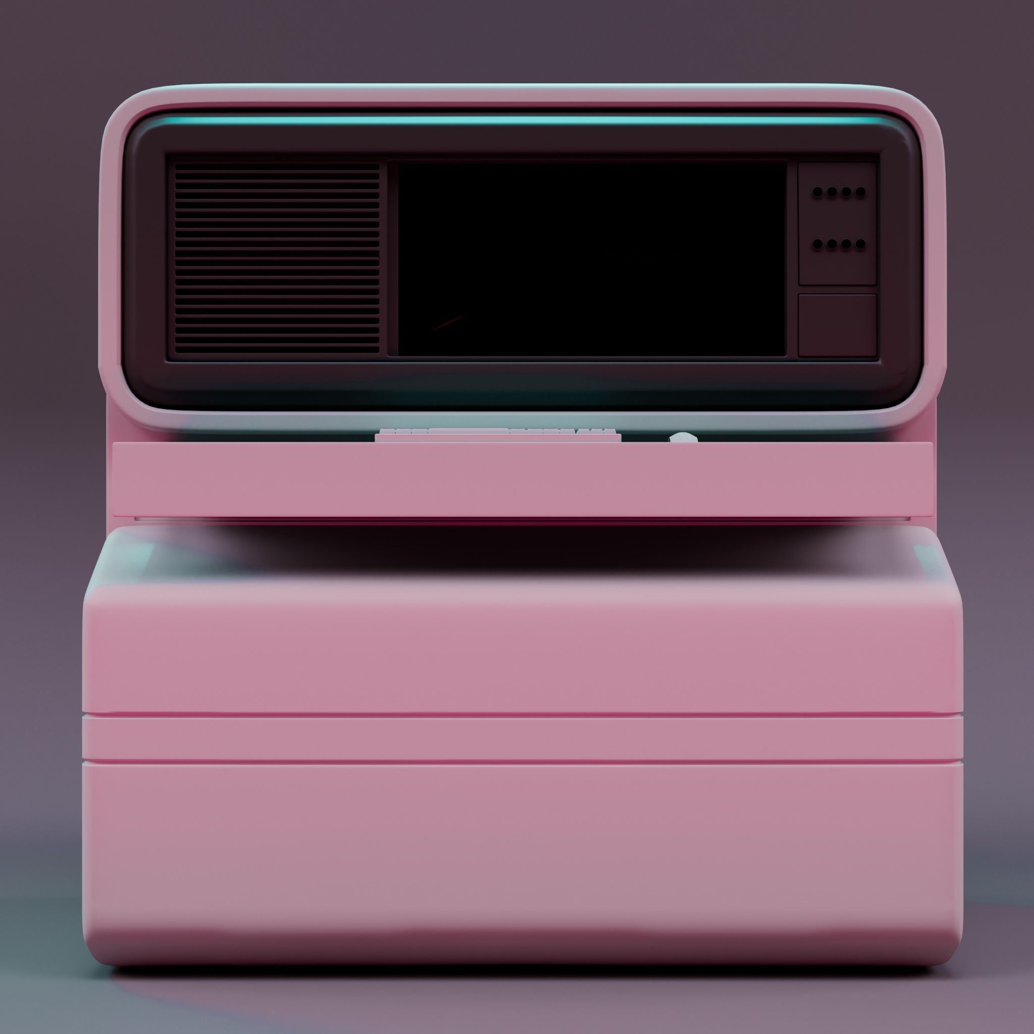 Retro-Futuristic Computer 3D model | CGTrader