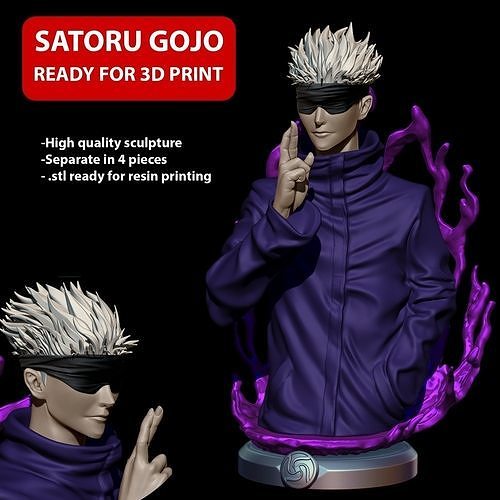 Satoru gojo - Jujutsu Kaisen printable high fidelity 3D model 3D ...