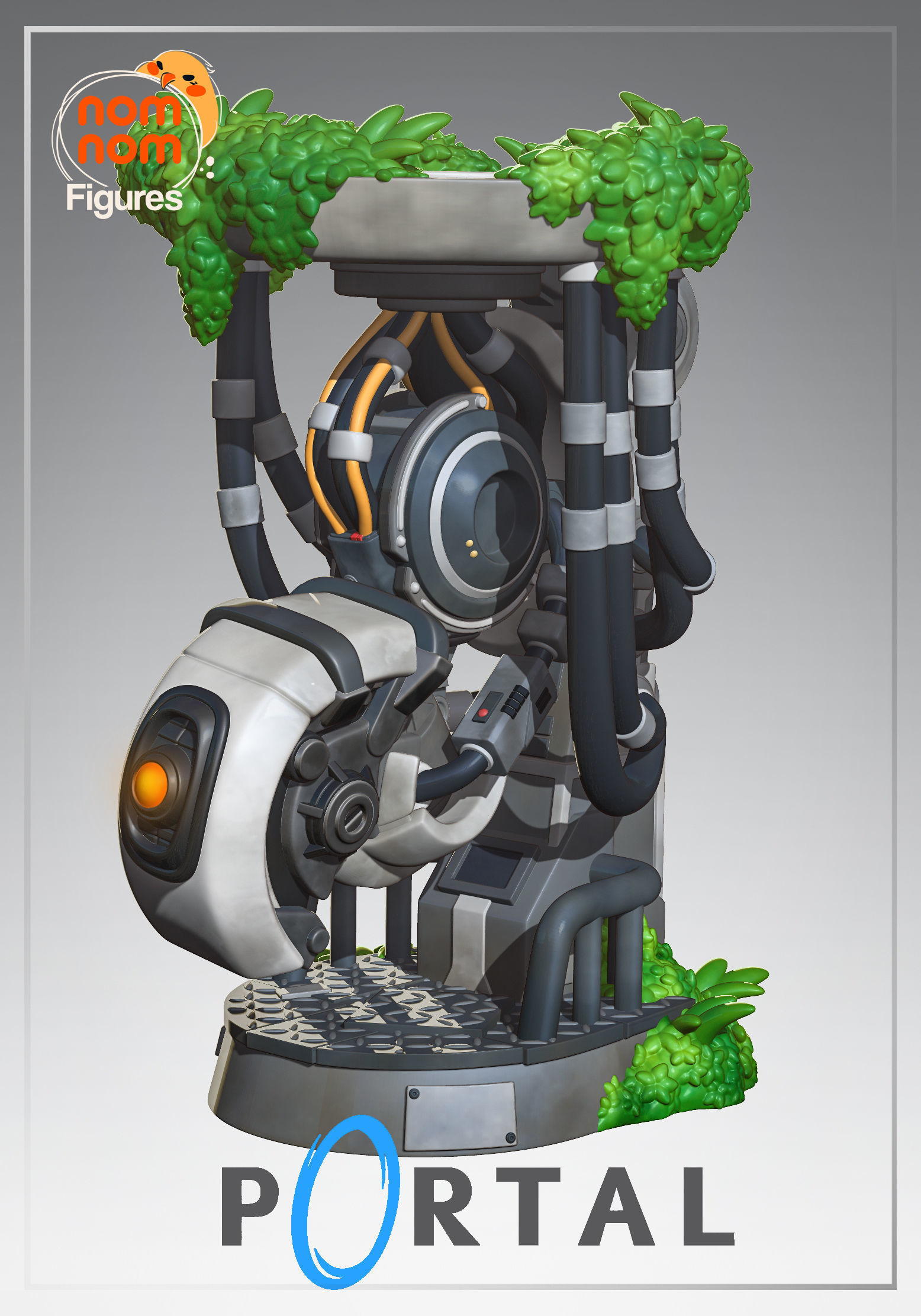 Chibi GlaDOS from Portal 3D model 3D printable | CGTrader