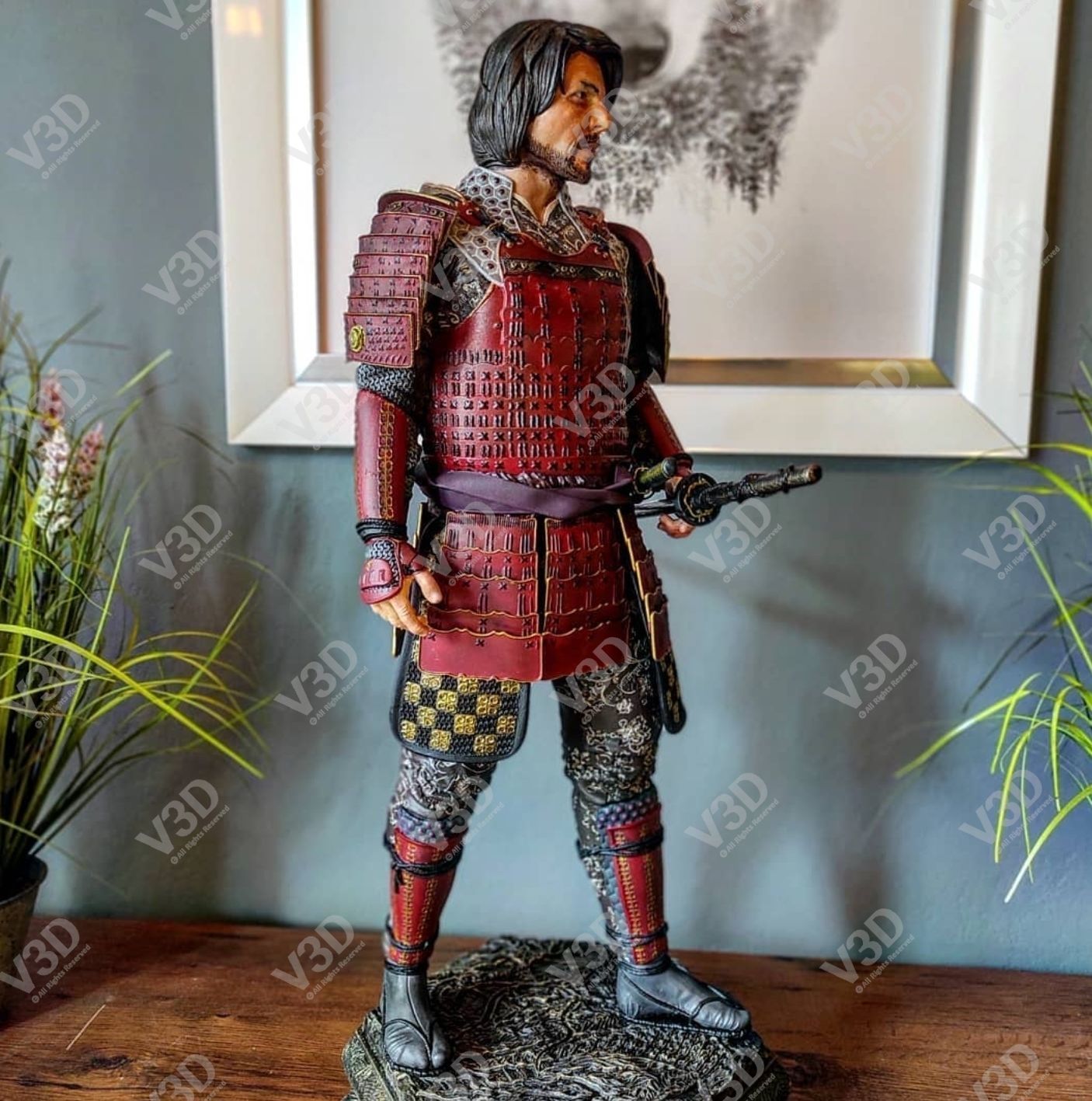 Tom Cruise The Last Samurai - V3D 3D model 3D printable | CGTrader