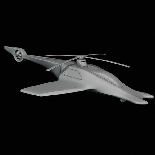 Sleek and Powerful 3D-Printable Helicopter Model 3D model 3D printable ...