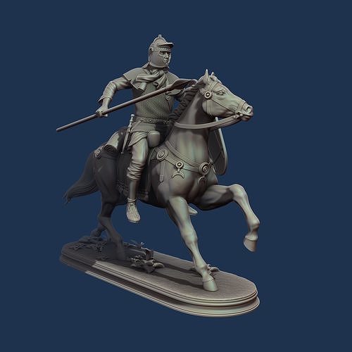 Roman Cavalryman 3D model 3D printable | CGTrader