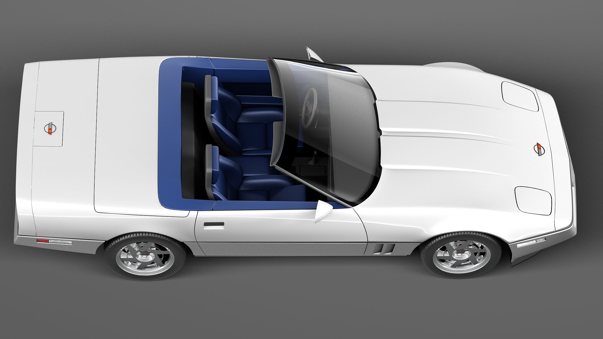 Chevrolet Corvette C4 Convertible 3D model | CGTrader