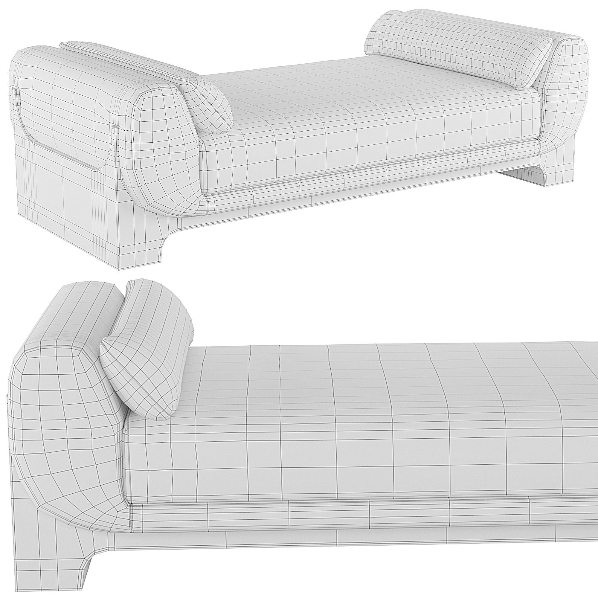 Beaufort Boucle Sheba Daybed 3D model | CGTrader