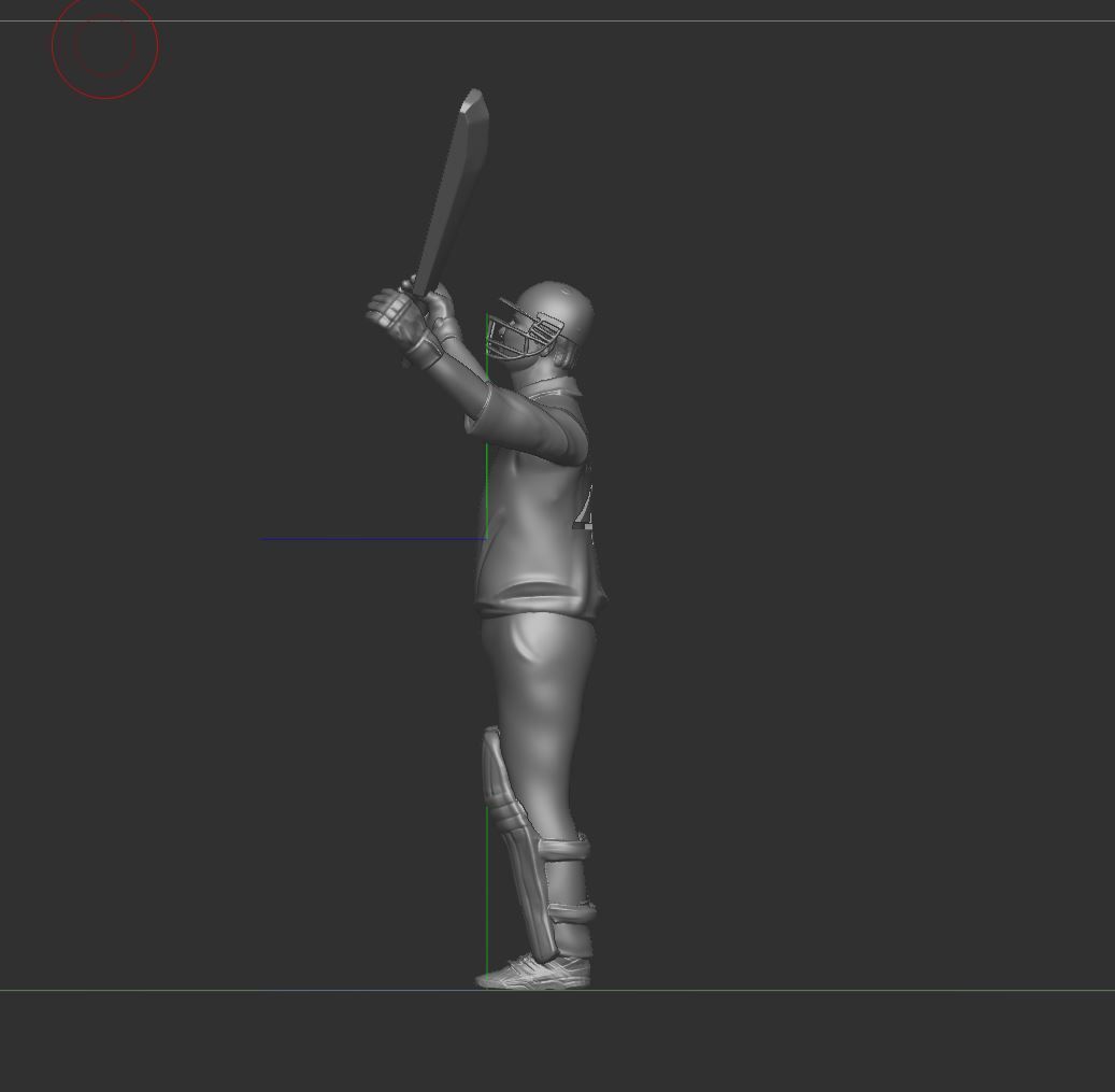 indian cricket player 3D model 3D printable | CGTrader