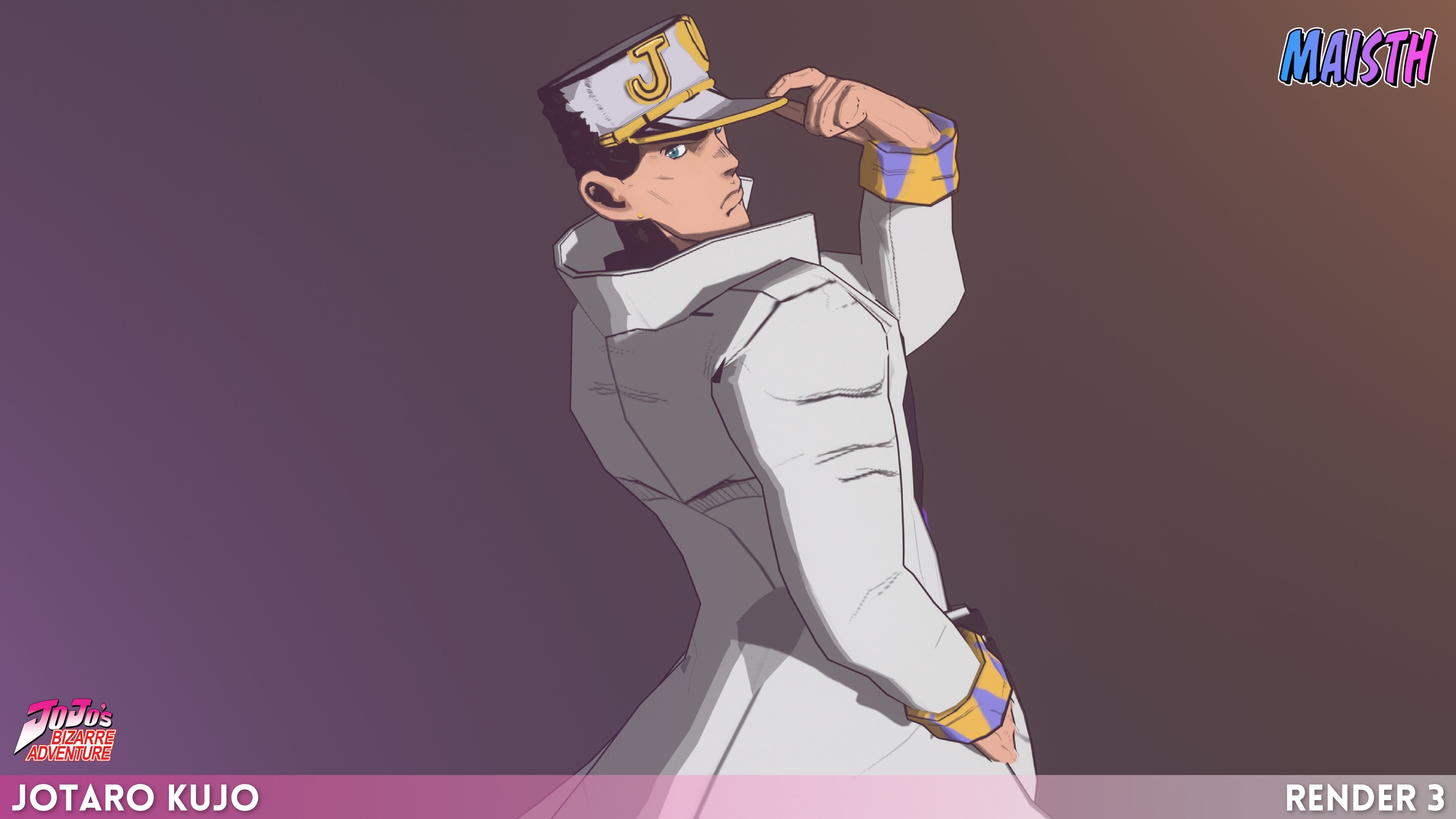 3D model Jotaro Kujo - JoJo - 3D Model - Rigged VR / AR / low-poly ...