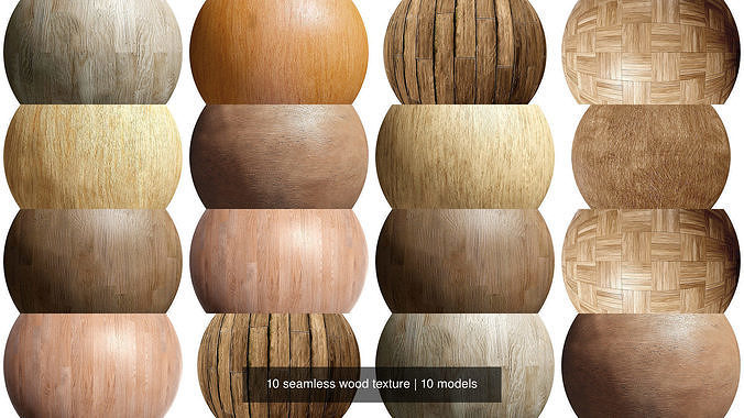 3D Model Collection 10 seamless wood texture VR / AR / low-poly | CGTrader