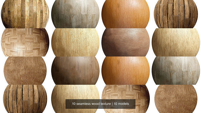 3D Model Collection 10 seamless wood texture VR / AR / low-poly | CGTrader