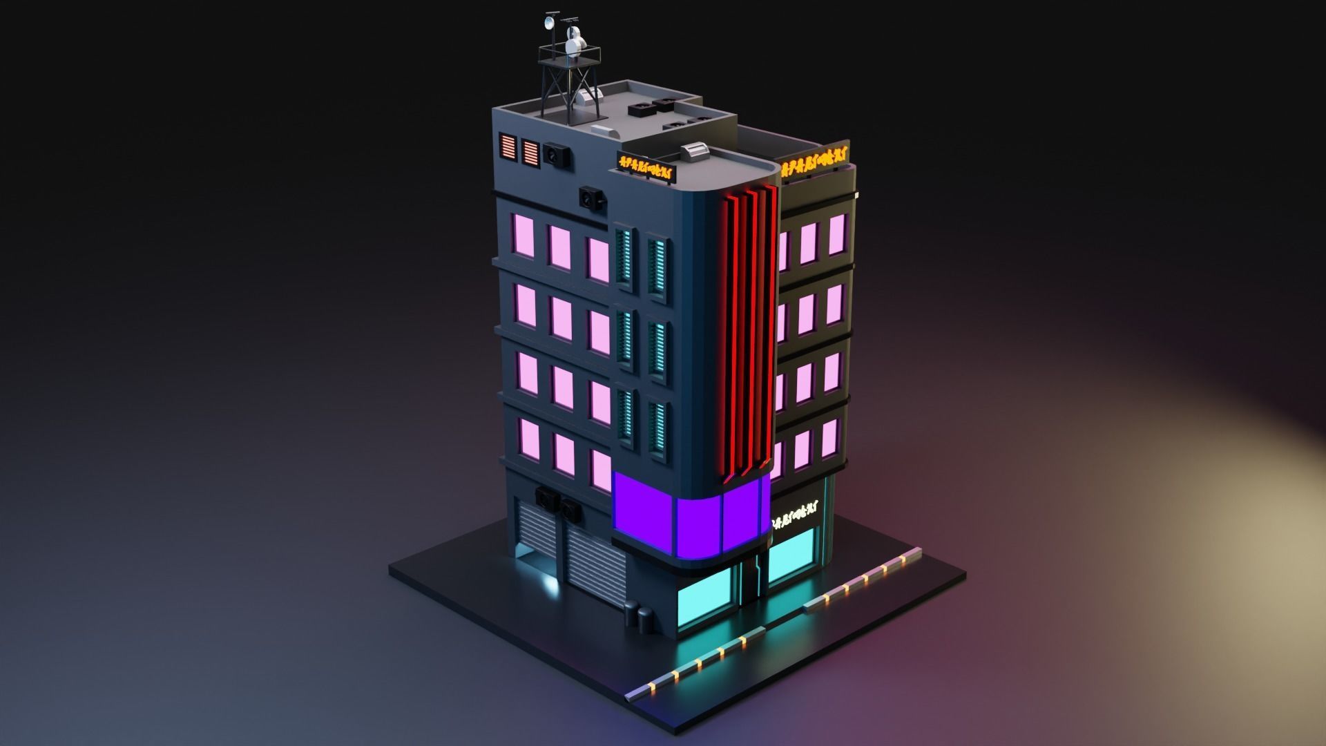 3D model Cyberpunk Apartment 2 VR / AR / low-poly | CGTrader