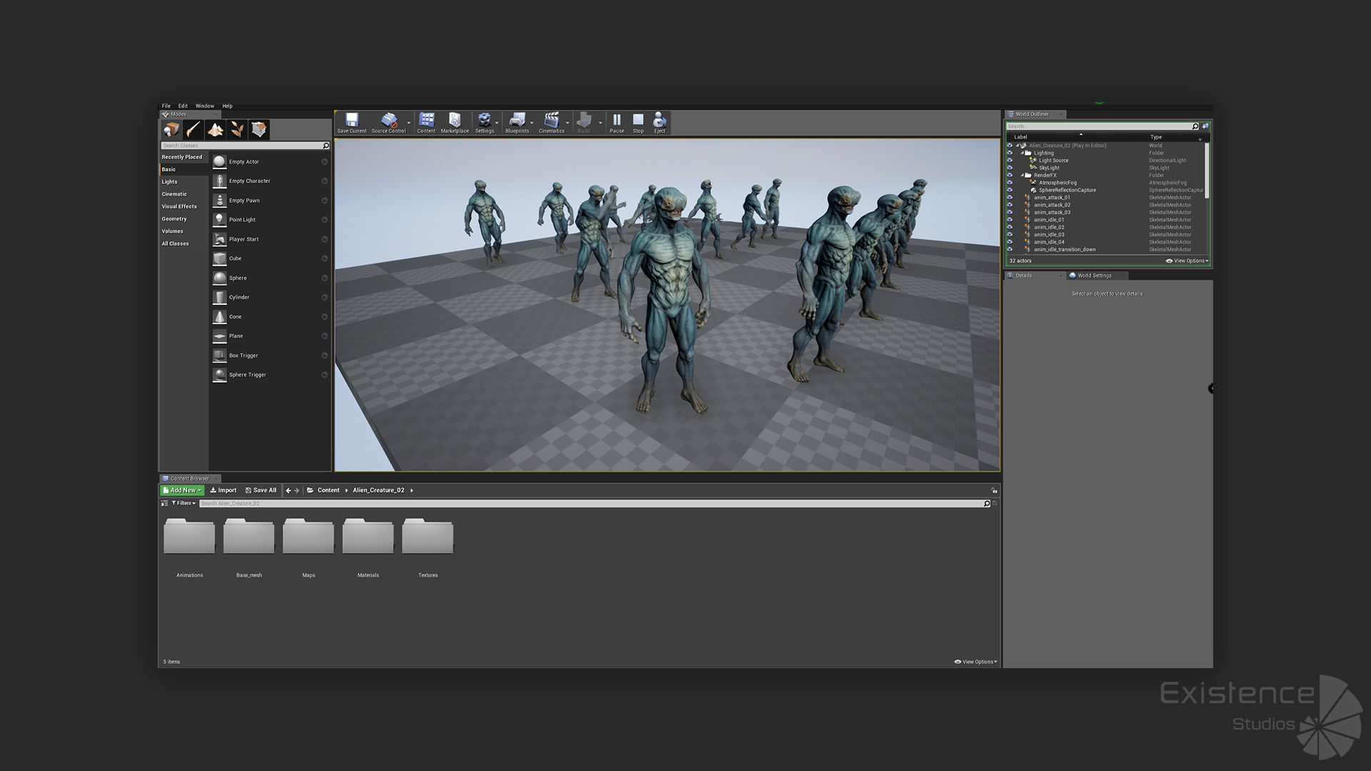 3D model Alien Creature 02 - Stylized Monsters Animation UFO Enemy - 16 ...
