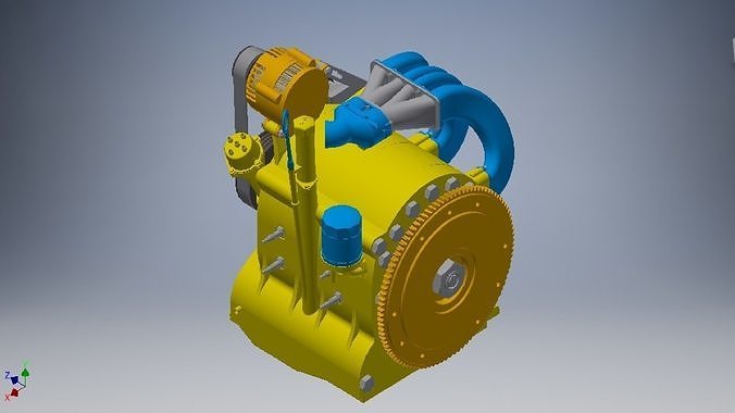 Wankel Engine 3d model 3D model | CGTrader