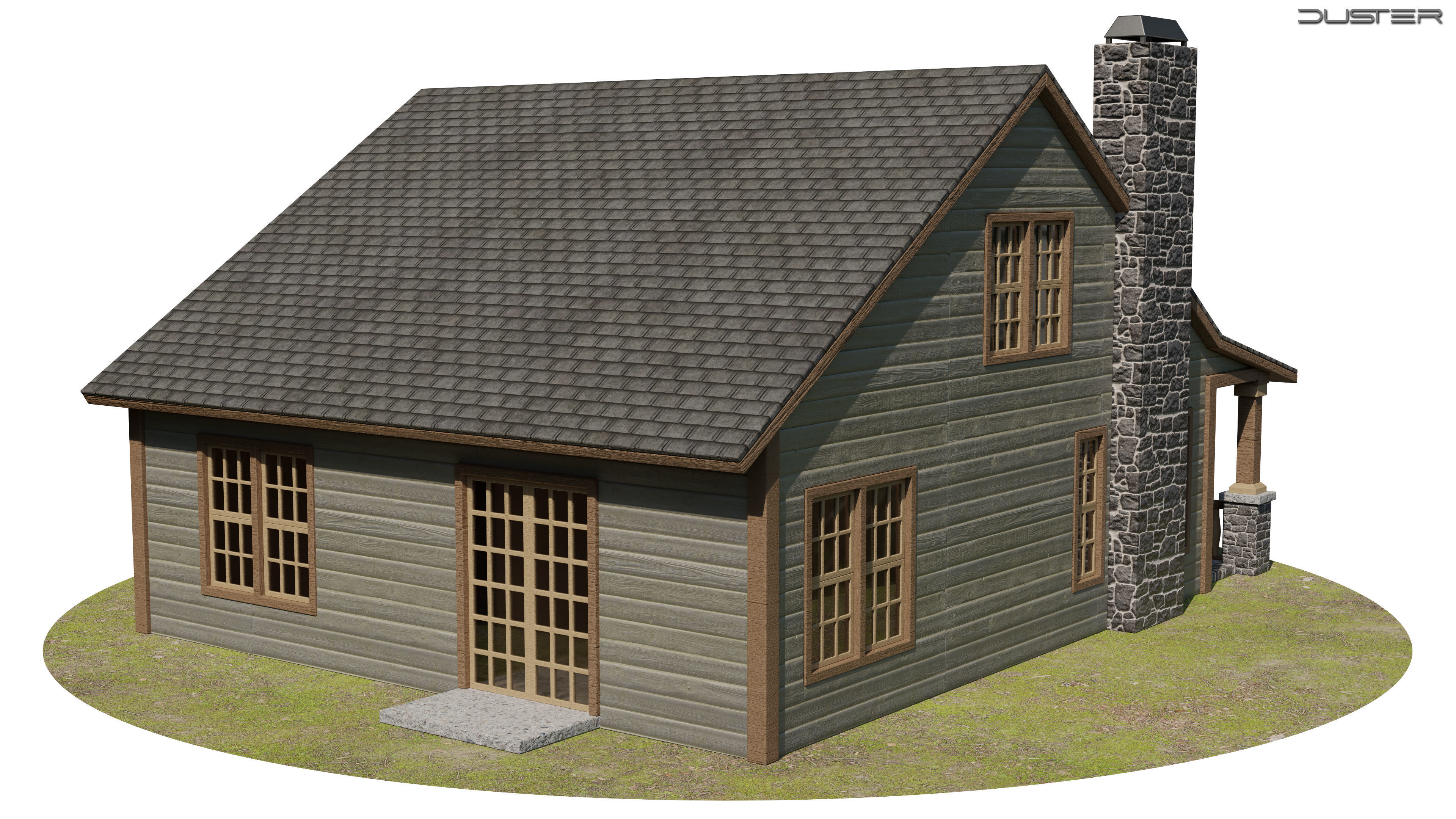 3D model Simple House VR / AR / low-poly | CGTrader