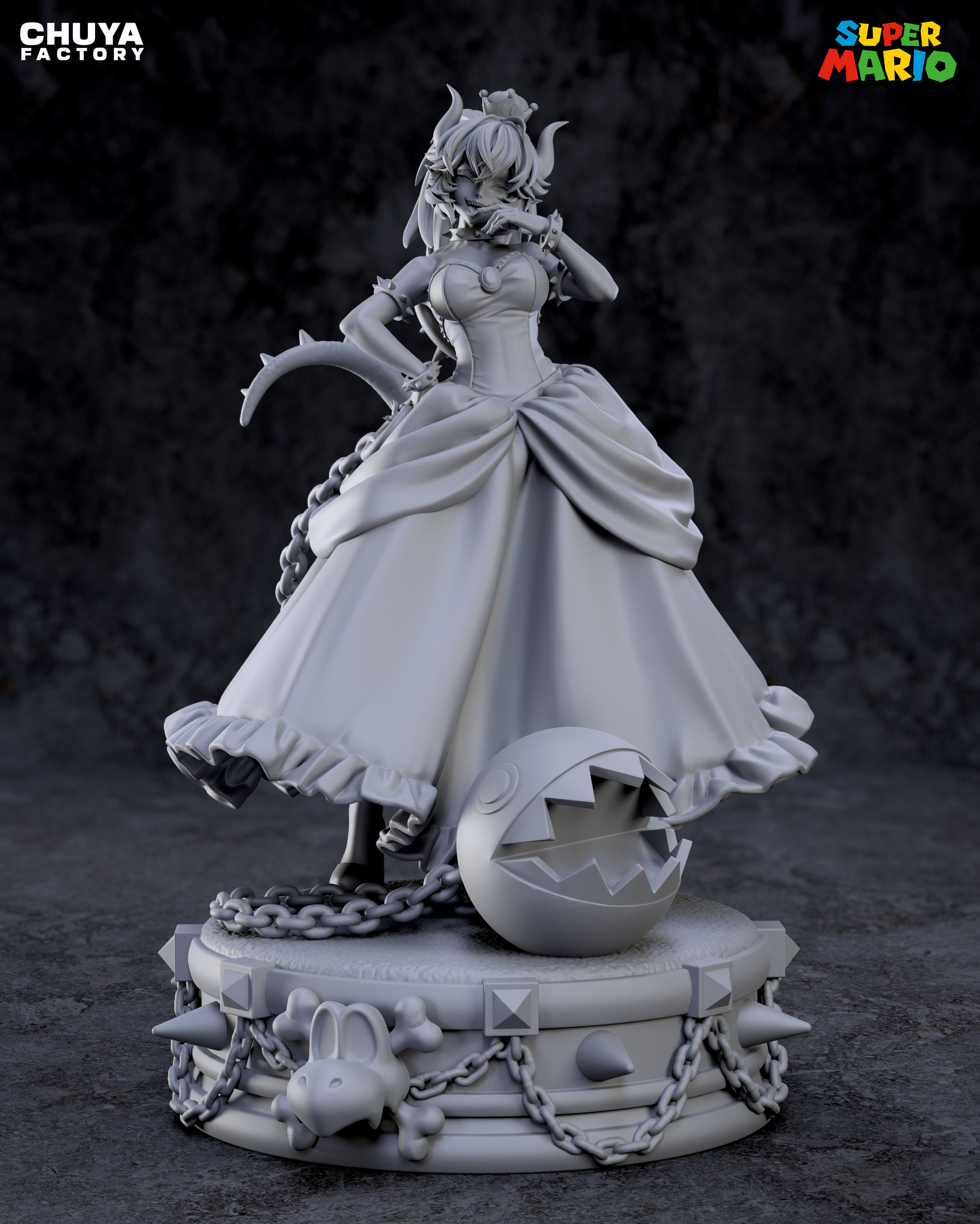 Bowsette 3D model 3D printable | CGTrader