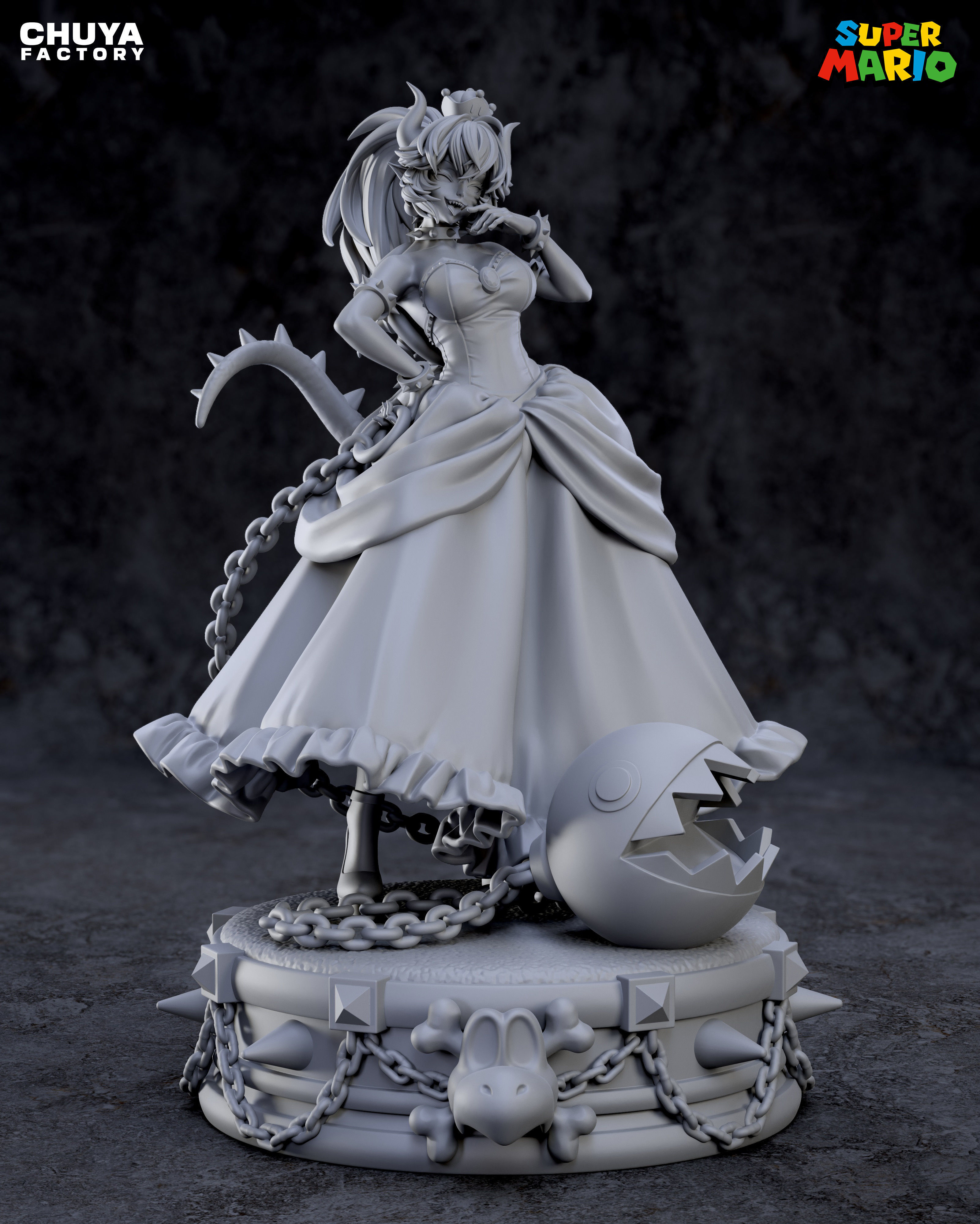 Bowsette 3D model 3D printable | CGTrader