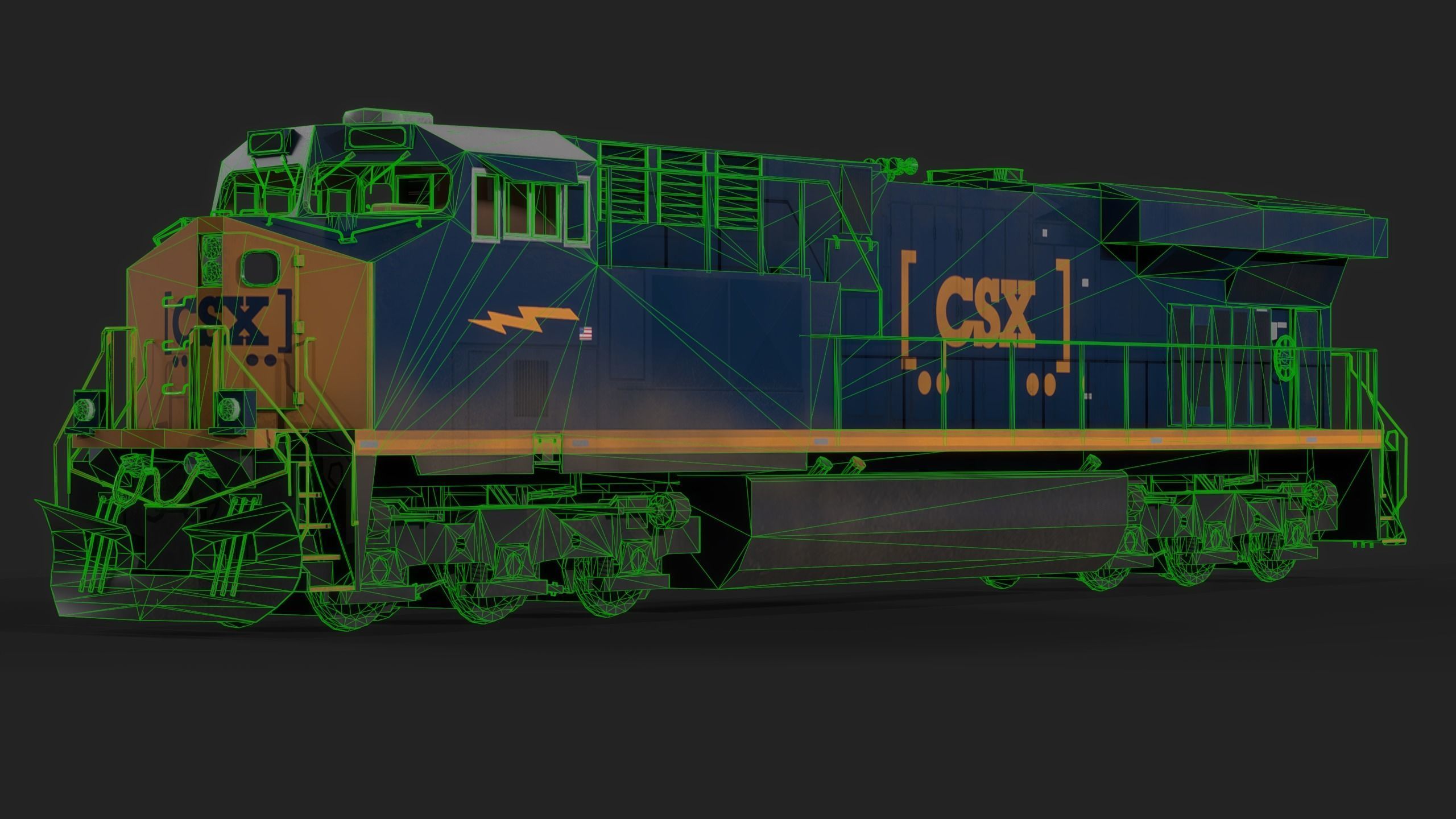 ES44AC free VR / AR / low-poly 3D model | CGTrader