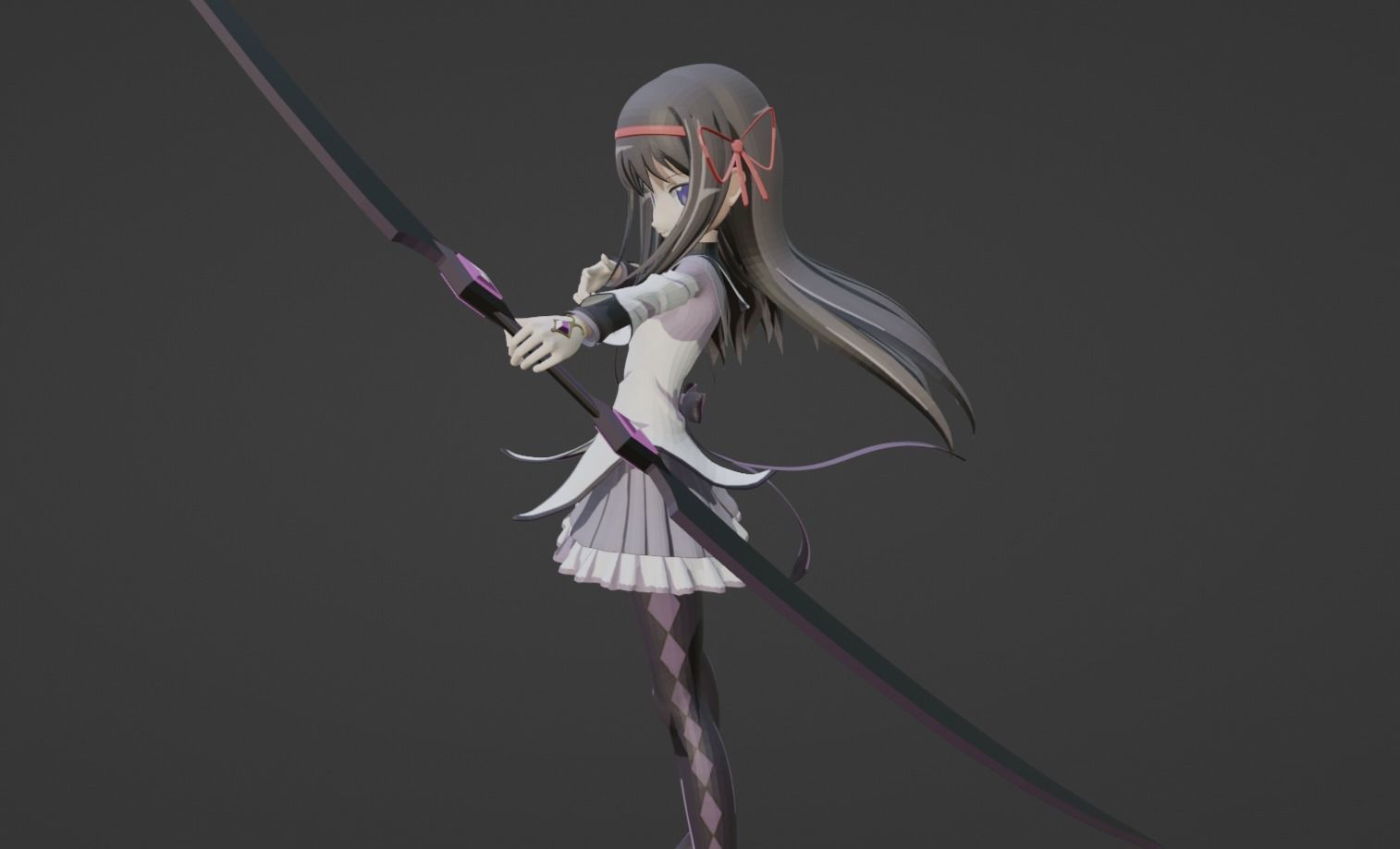 Anime Character - Homura 3D model | CGTrader