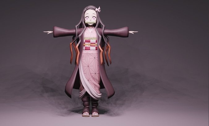 Anime Character - Kamado Nezuko 3D model | CGTrader