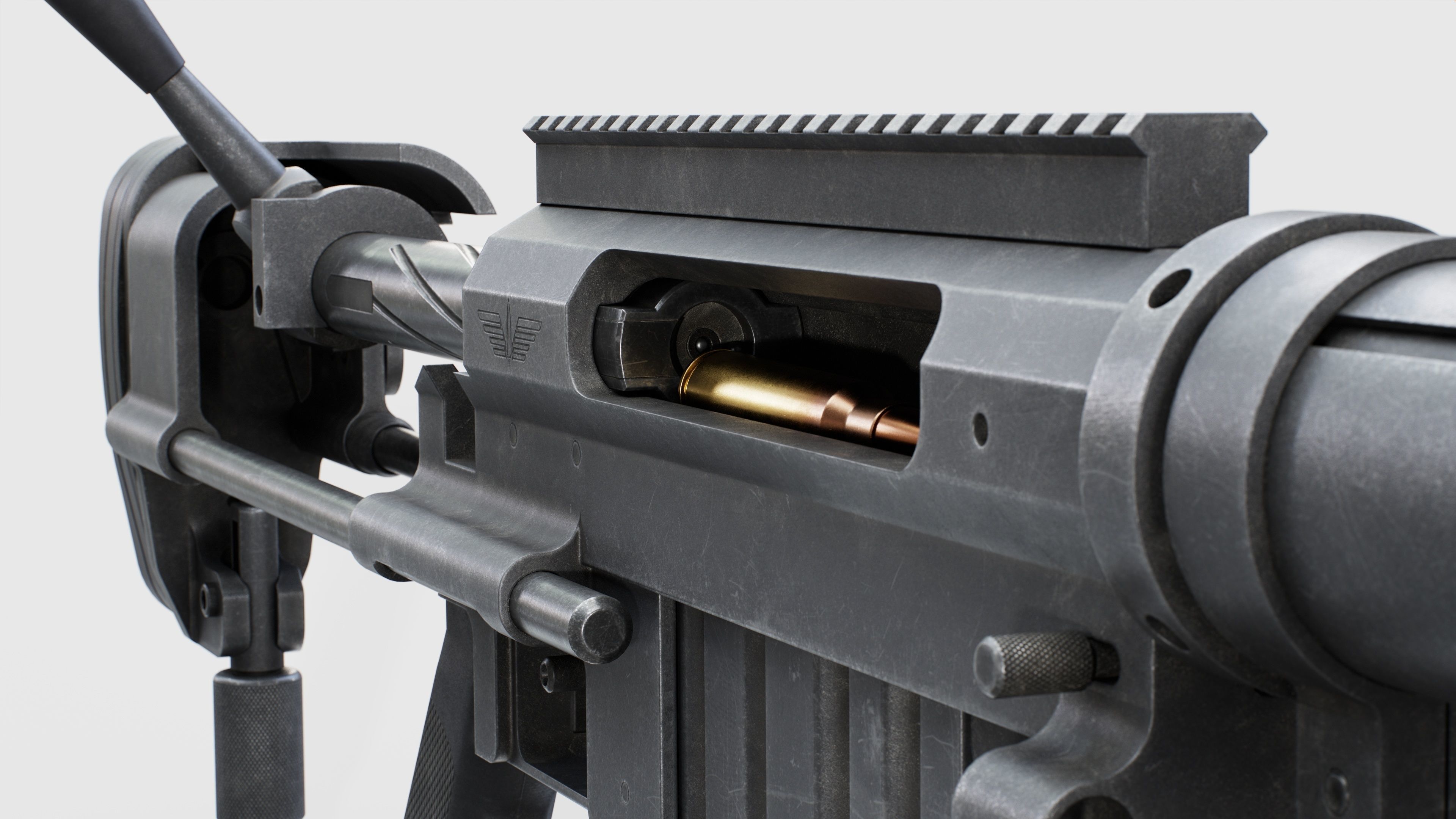3D model CheyTac M200 Intervention Sniper Rifle VR / AR / low-poly ...