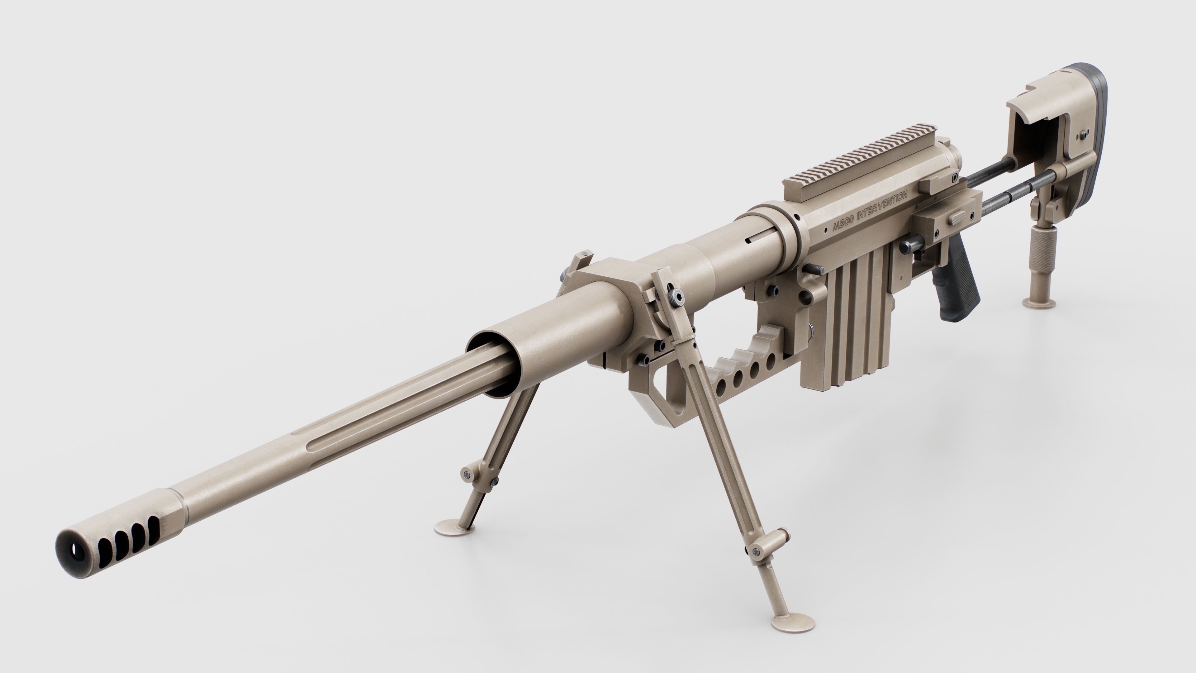 3D model CheyTac M200 Intervention Sniper Rifle VR / AR / low-poly ...