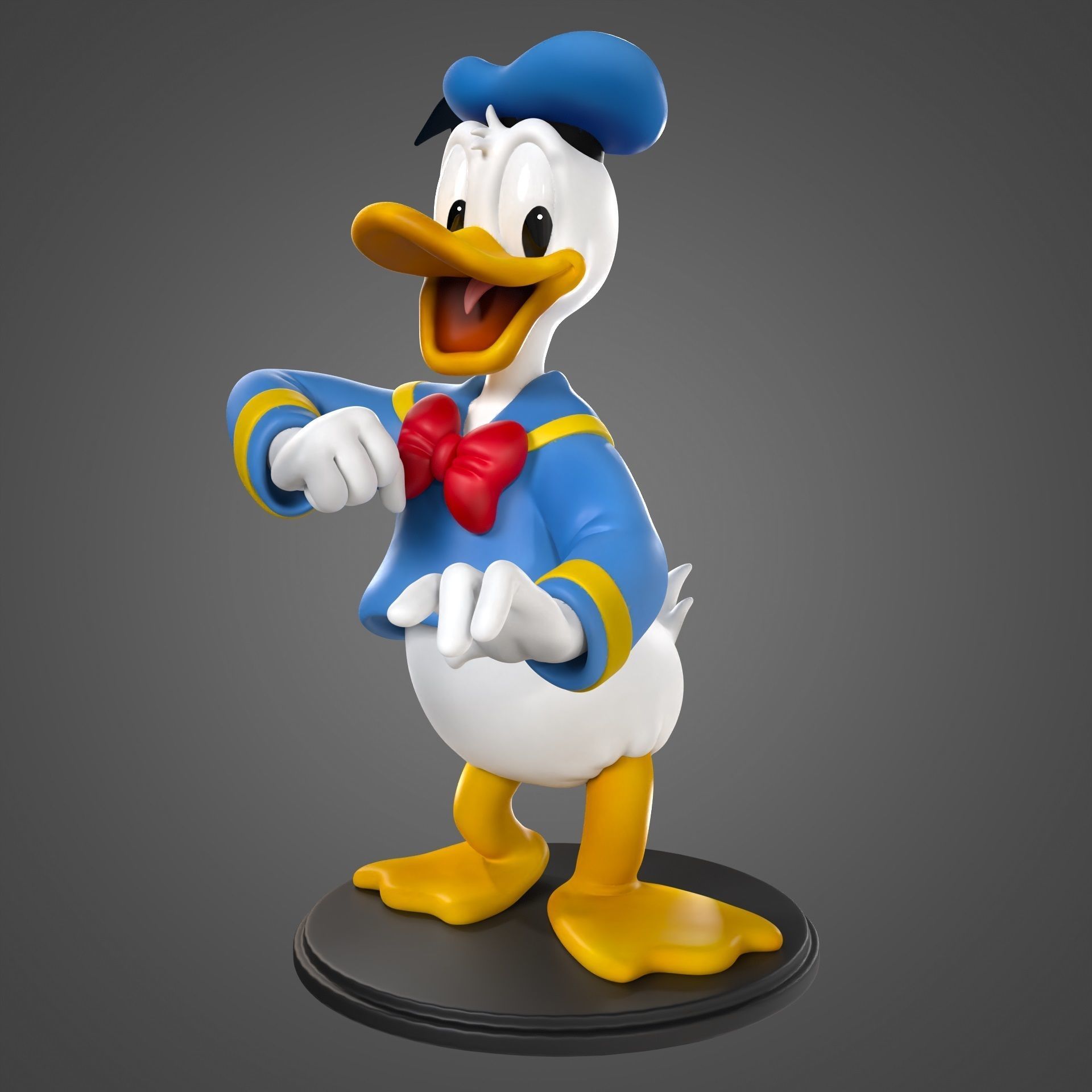 Donald Duck for printing 3D model 3D printable | CGTrader