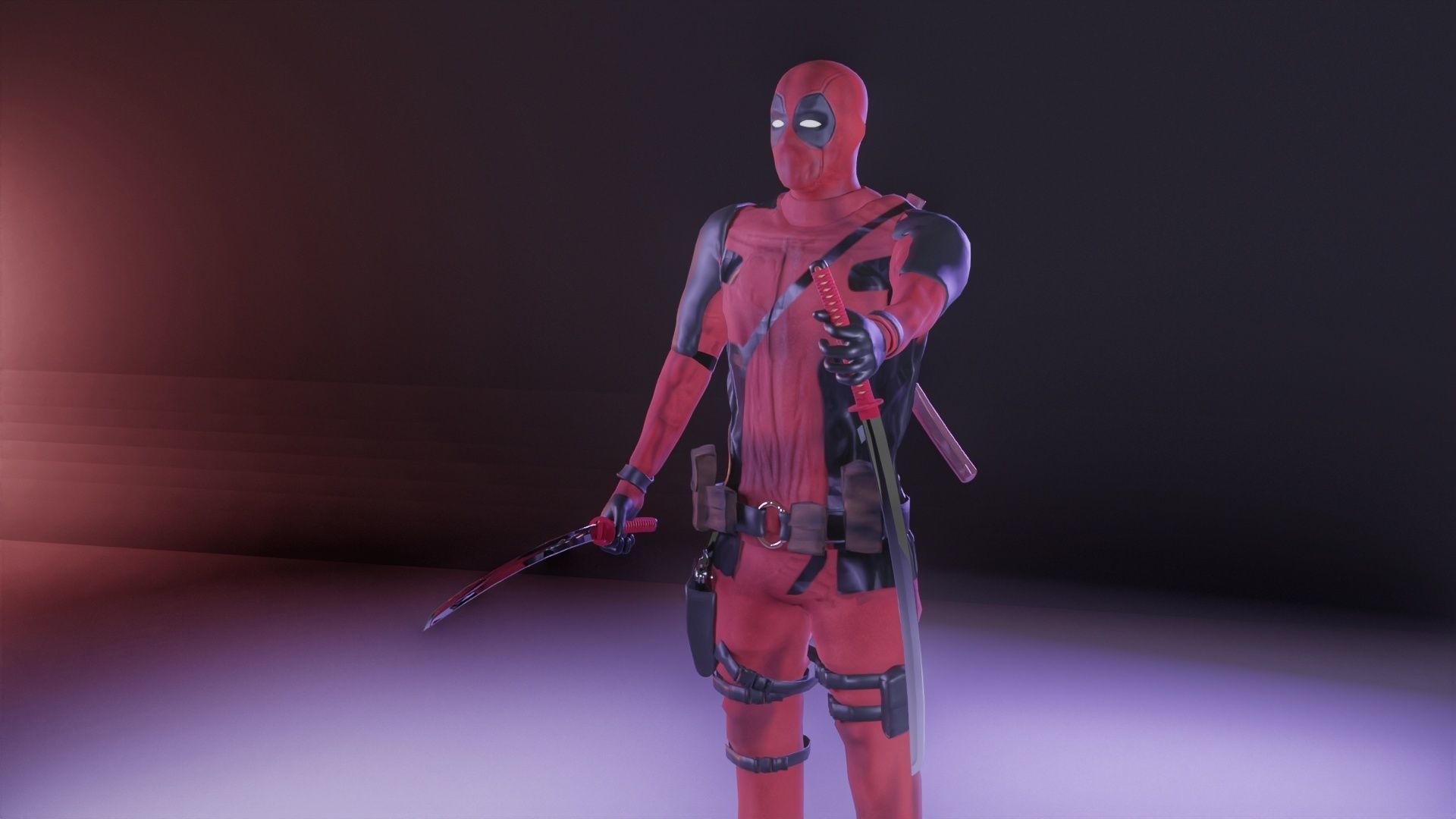 Deadpool 3D model rigged | CGTrader