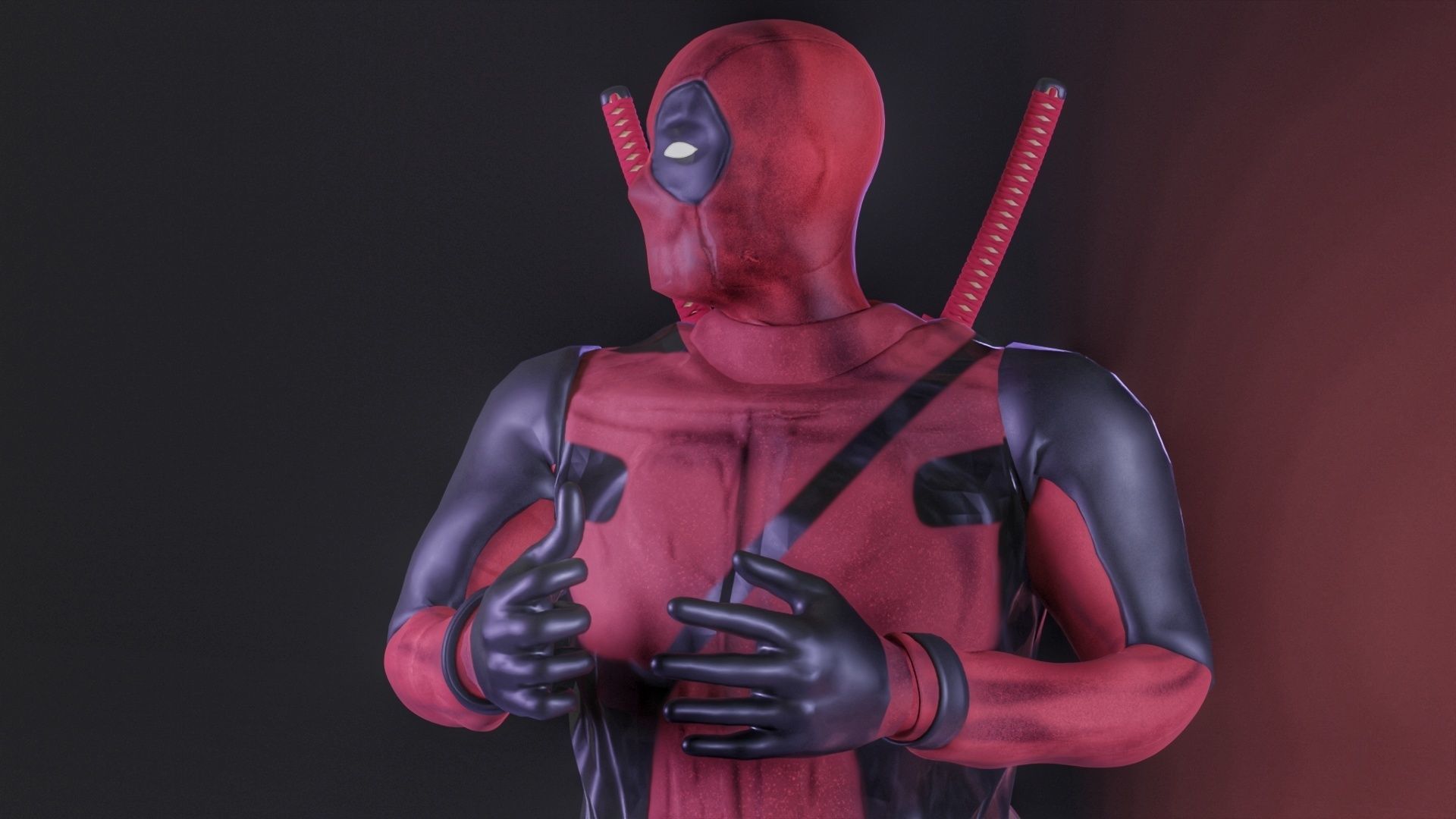 Deadpool 3D model rigged | CGTrader