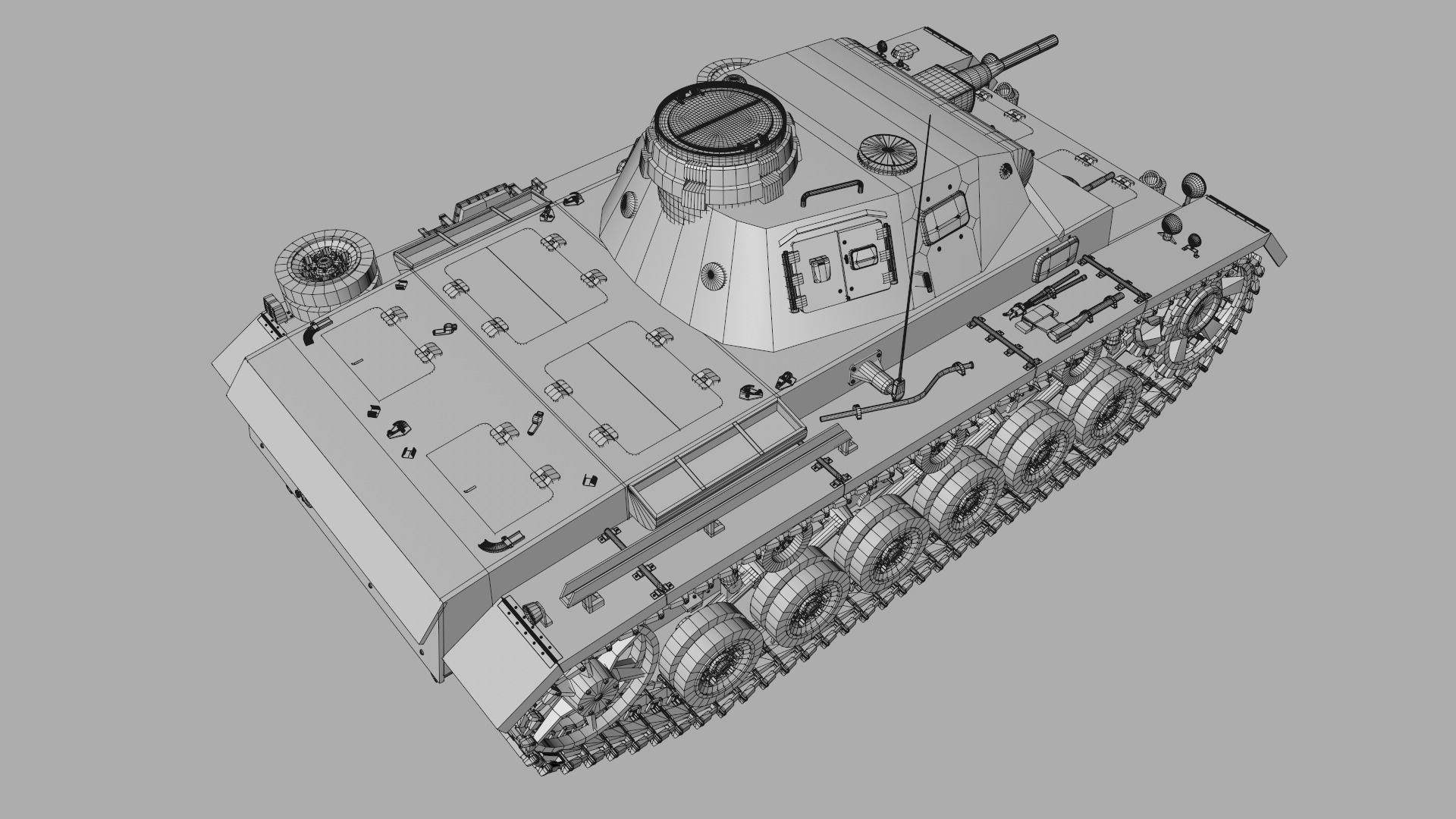 PzKpfw III - Panzer 3 Ausf E 3D model | CGTrader
