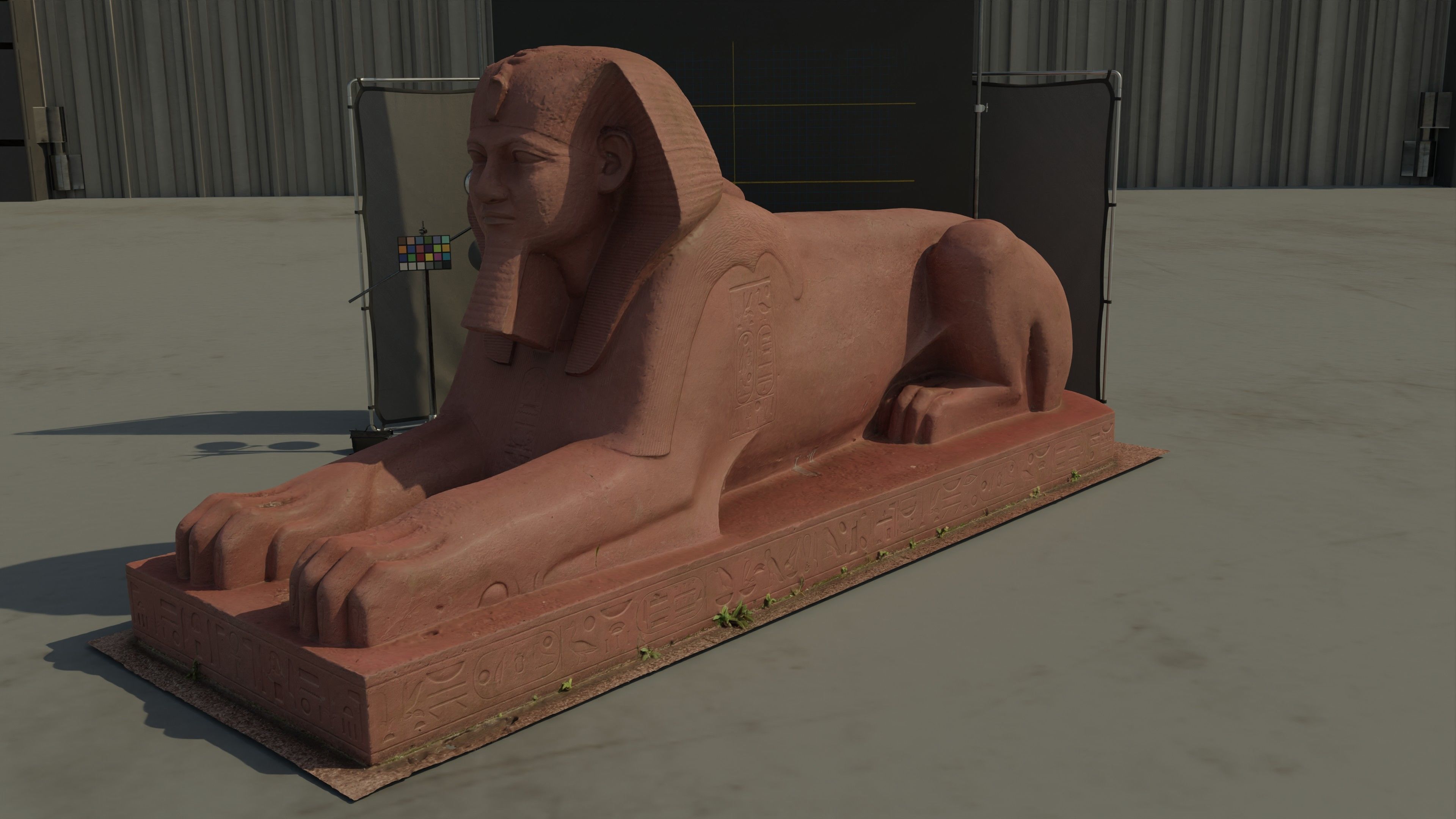 3D model Photogrammetry Model of a Sphinx statue VR / AR / low-poly ...