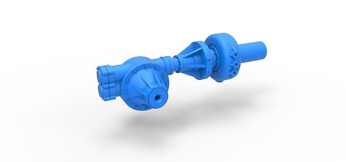 Diecast Turbonique Turbo drag axle Scale 1 to 25 3D model 3D printable ...