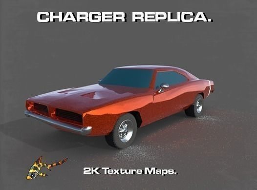 3D model CHARGER REPLICA VR / AR / low-poly | CGTrader