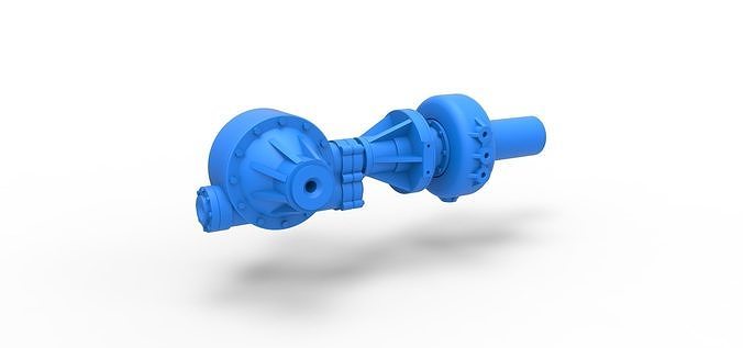 Diecast Turbonique Turbo booster axle Scale 1 to 25 3D model 3D ...