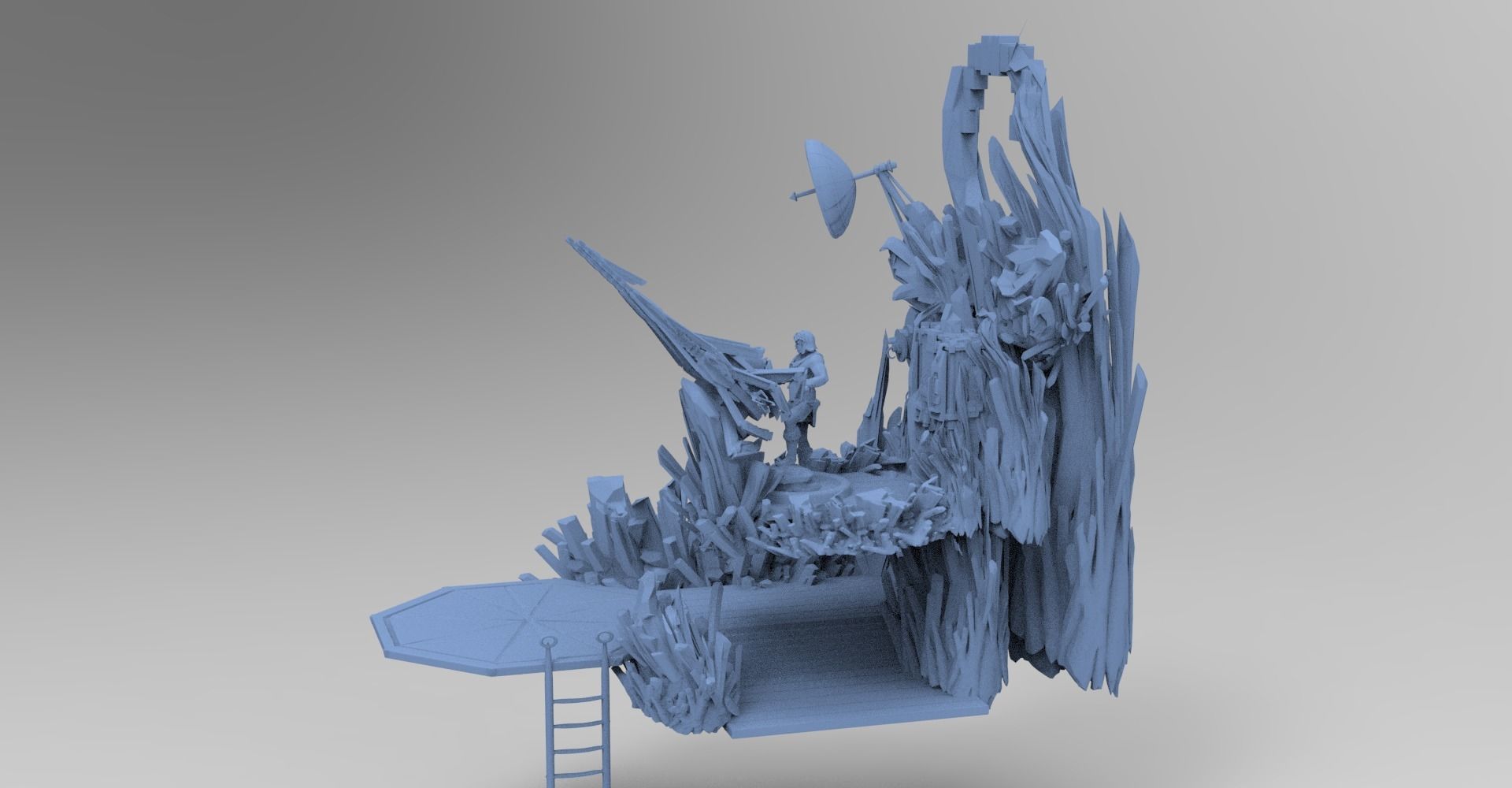 Heman Cliff Side cave 3D model | CGTrader