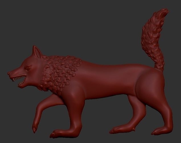 Lobo relieve heraldico 3D model | CGTrader