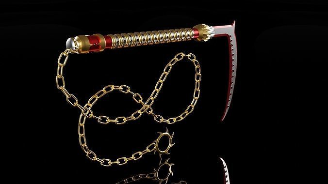 Kusarigama bloody reaper 3D model 3D model | CGTrader